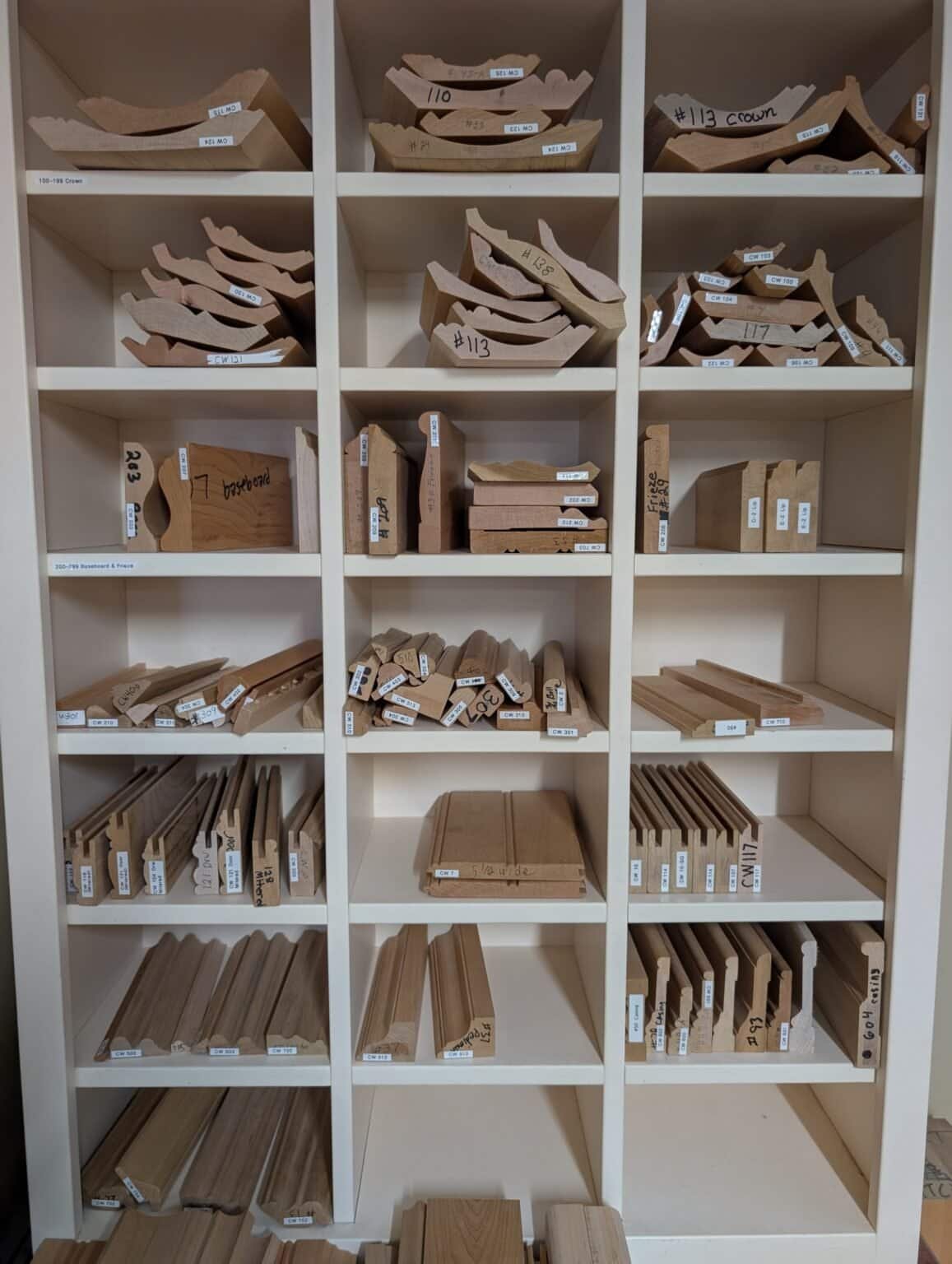 Custom Crown Molding PA Rift Cut White Oak & Walnut Specs Choice Custom ...